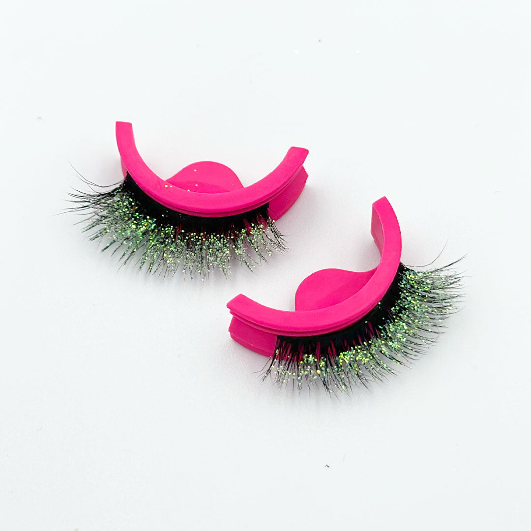 Ghostly Green Lashes – Bold Color, Lightweight & Reusable | Pinky Goat