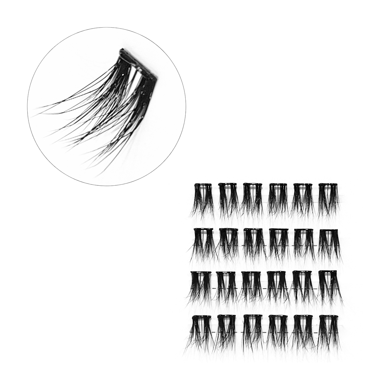 SAMANTHA Pre-Glued Under Lashes for Length & Lift – Pinky Goat